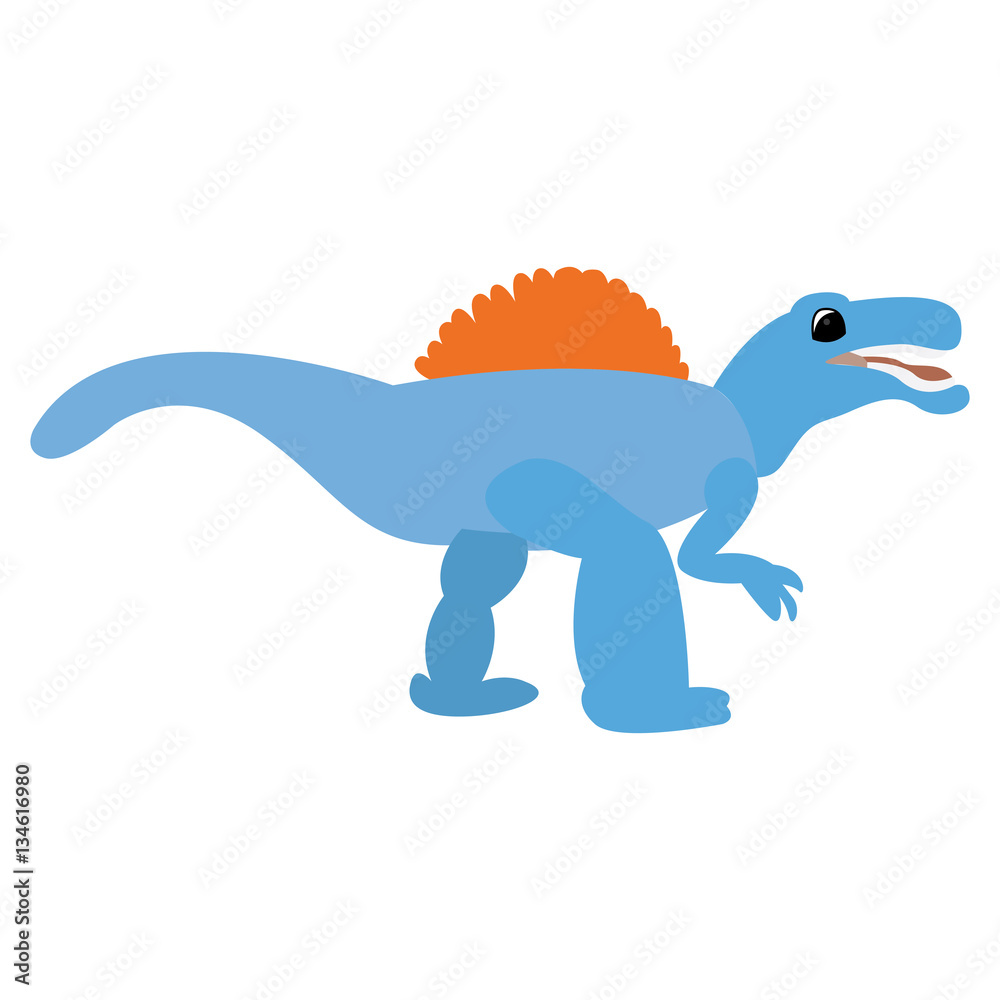 Isolated dinosaur toy on a white background, Vector illustration Stock ...