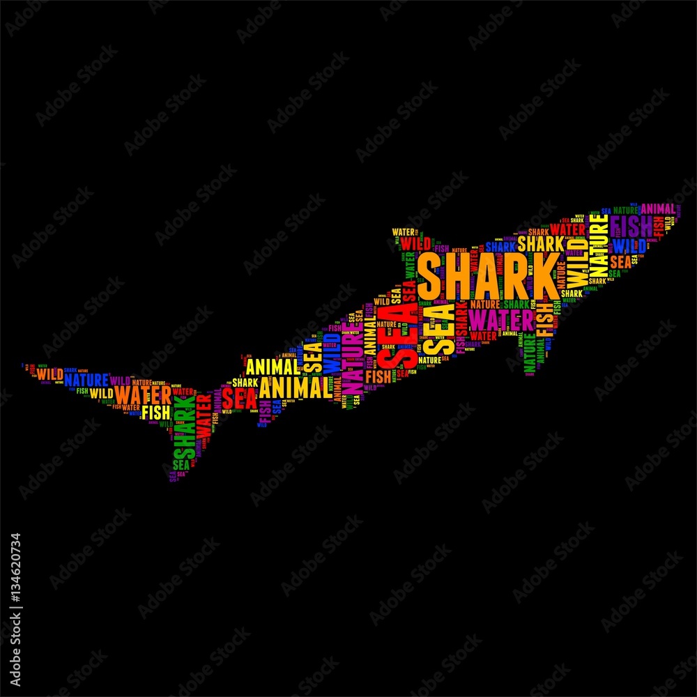 Shark Typography
