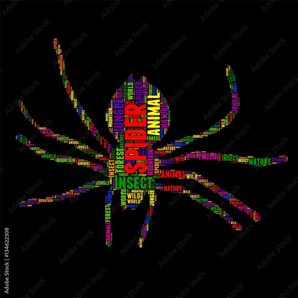 Insect Typography word cloud colorful Vector illustration Stock Vector ...