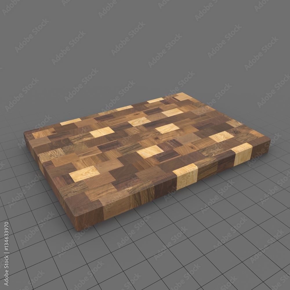 Butcher Block Large Stock 3D asset | Adobe Stock
