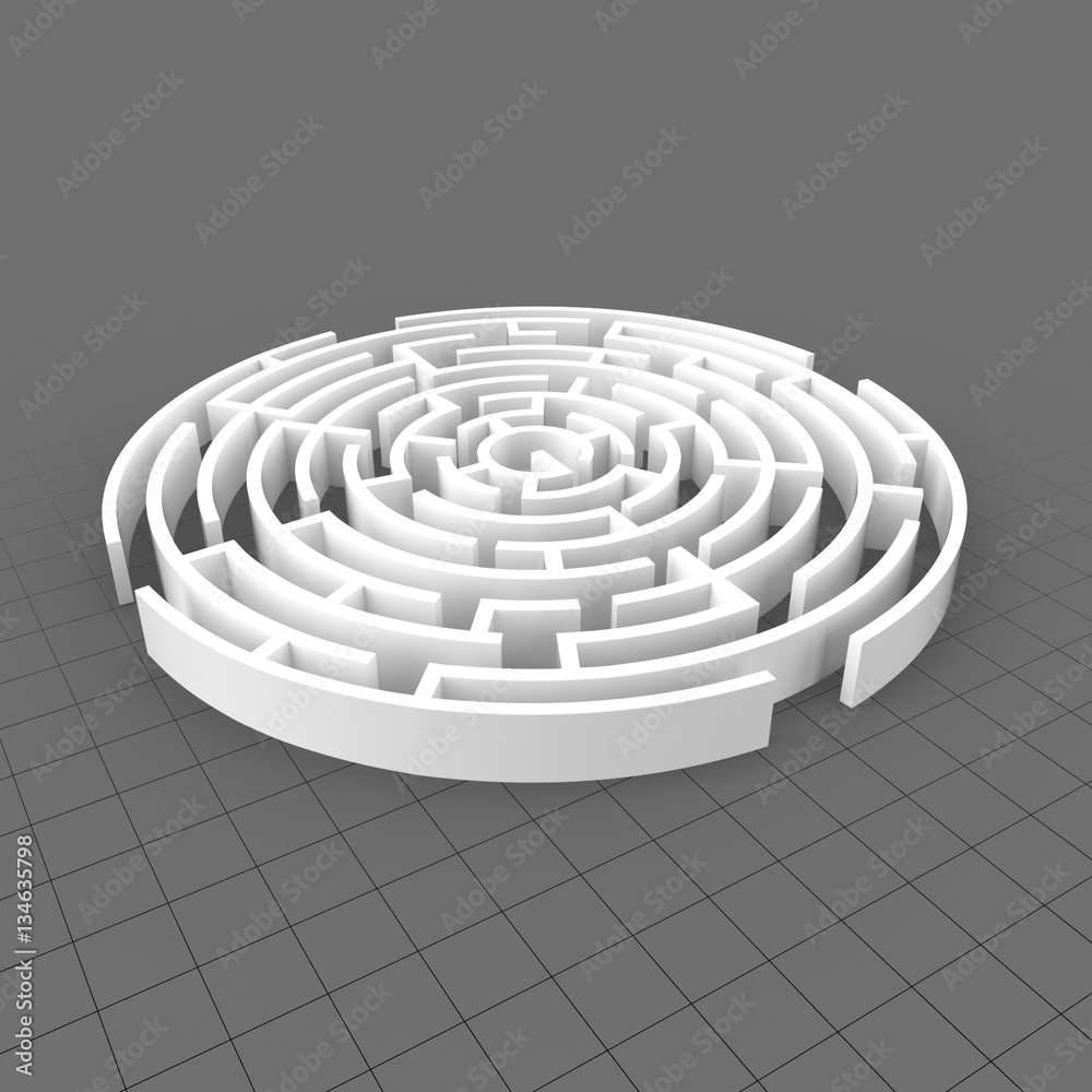 Maze 01 Stock 3D asset | Adobe Stock