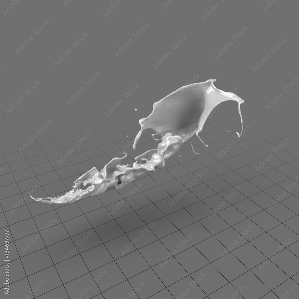Splash 02 Stock 3D asset | Adobe Stock