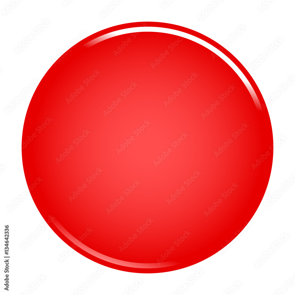Red circle button blank web internet icon Stock Vector | Adobe Stock