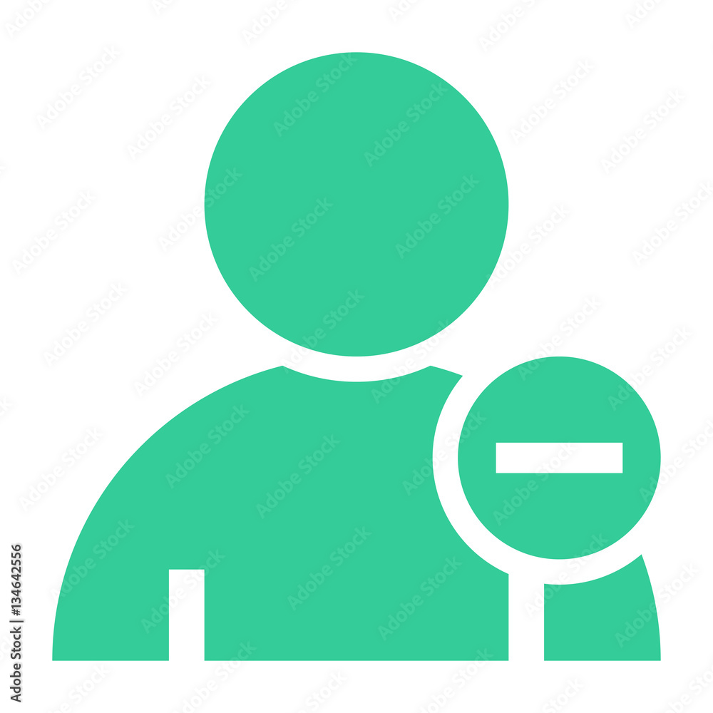 Flat user icon member sign avatar button Stock Vector | Adobe Stock