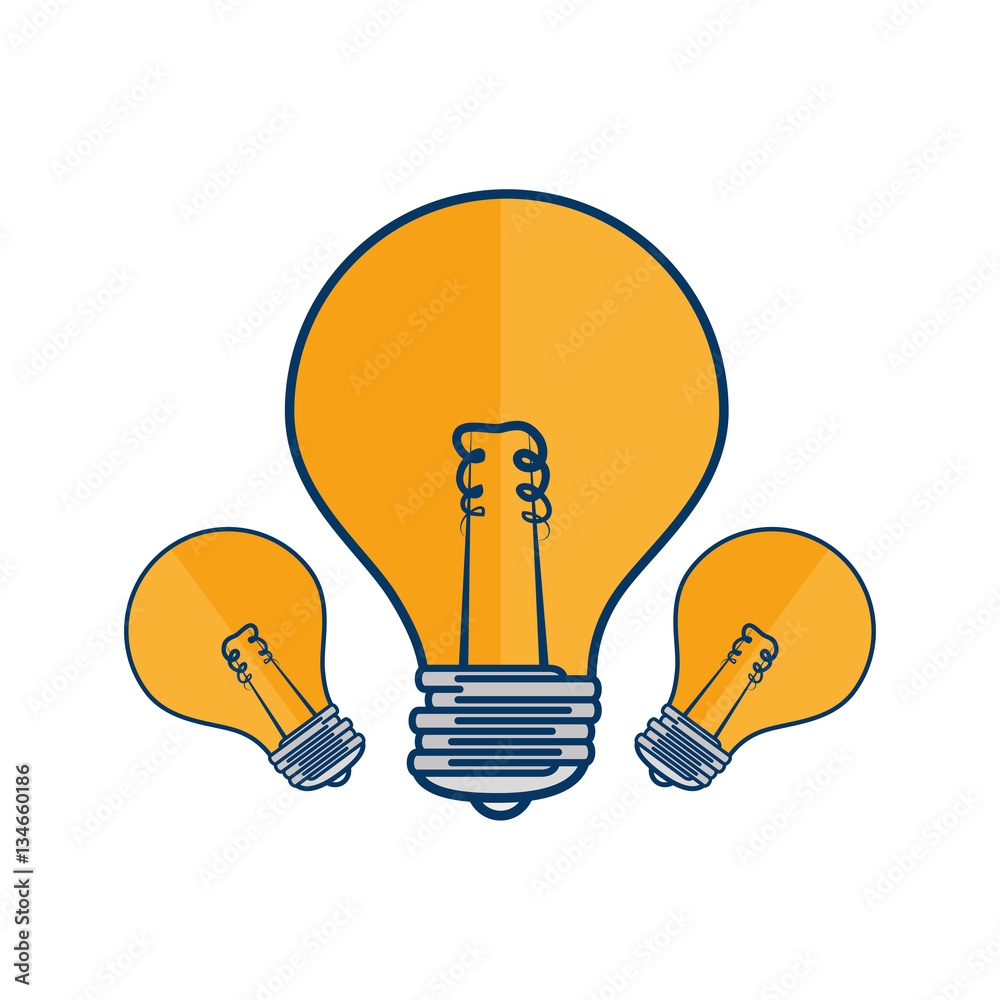 bulb light education icon vector illustration design Stock Vector ...