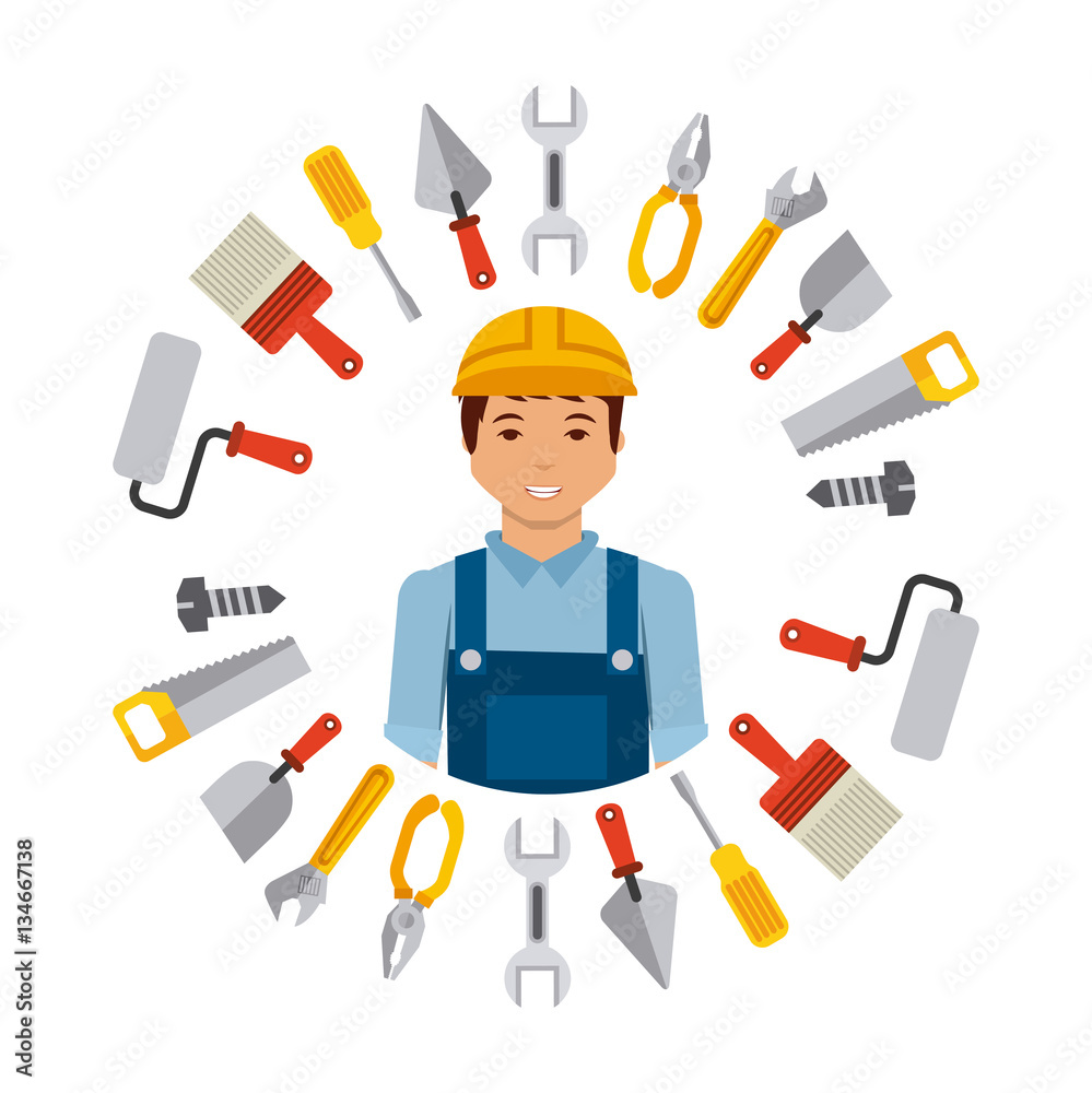 Construction Tools Cartoon