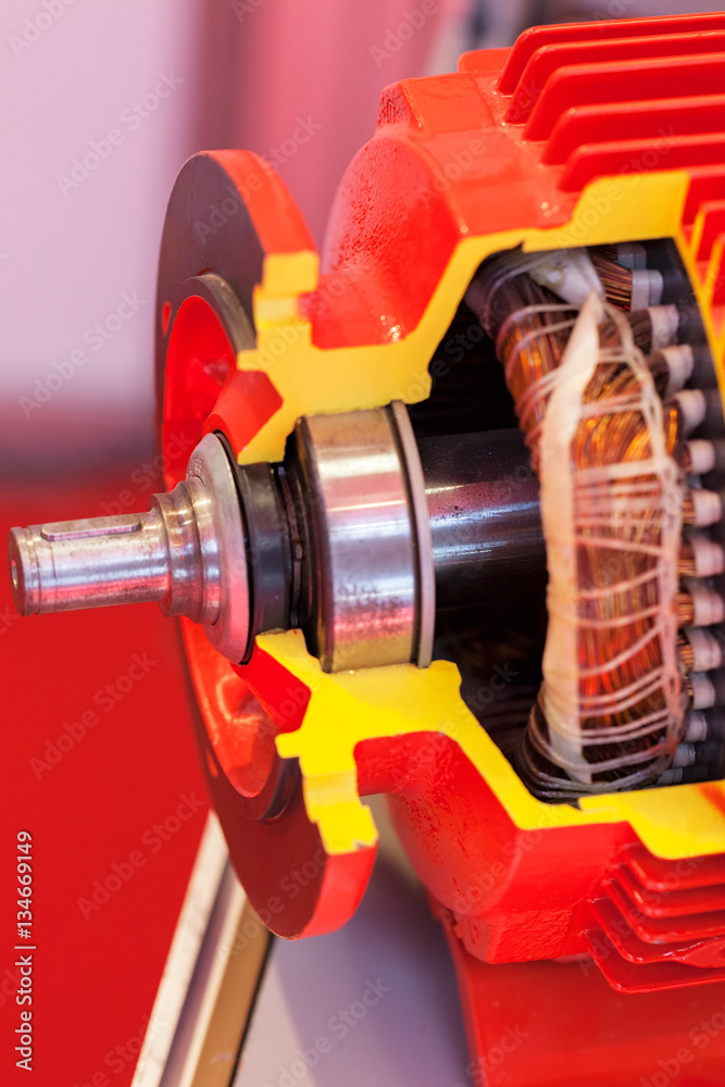 cross-section of the vertical cylindrical gear Stock Photo | Adobe Stock