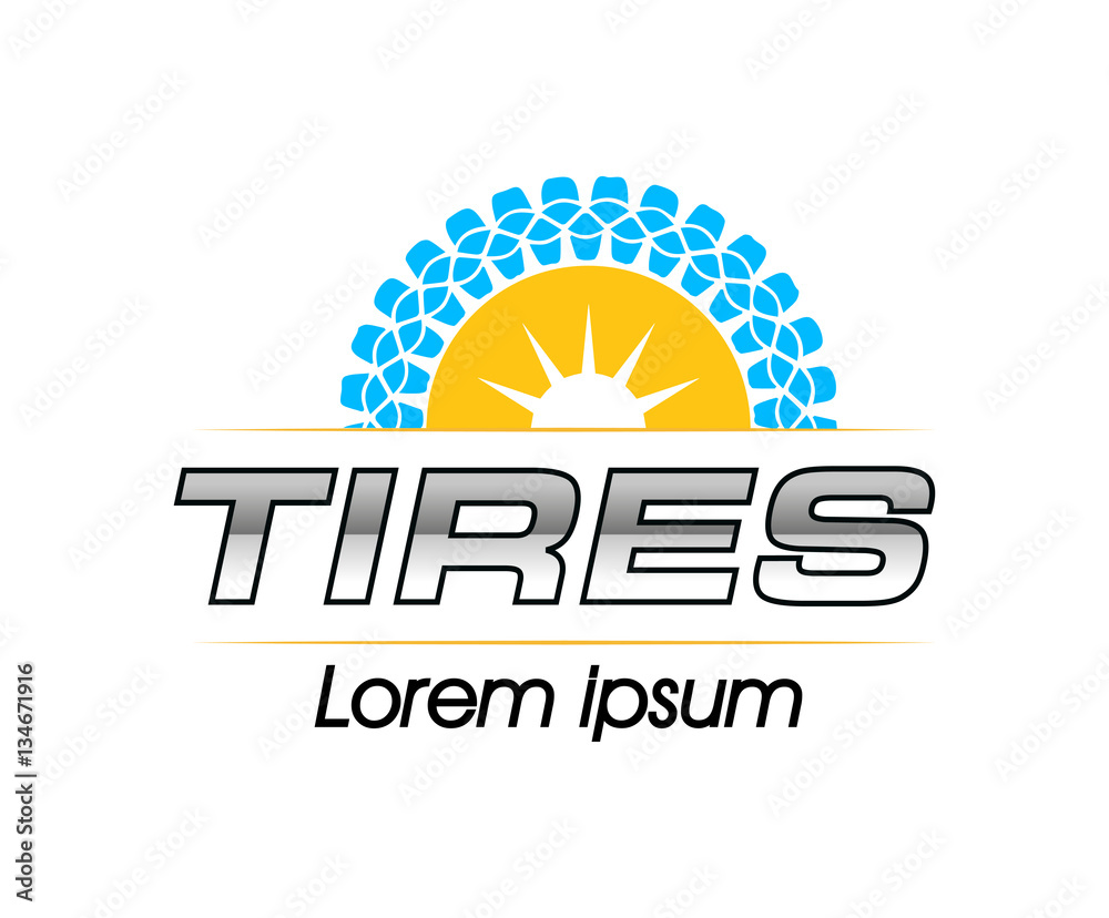 Tires Logo Design Stock Vector | Adobe Stock