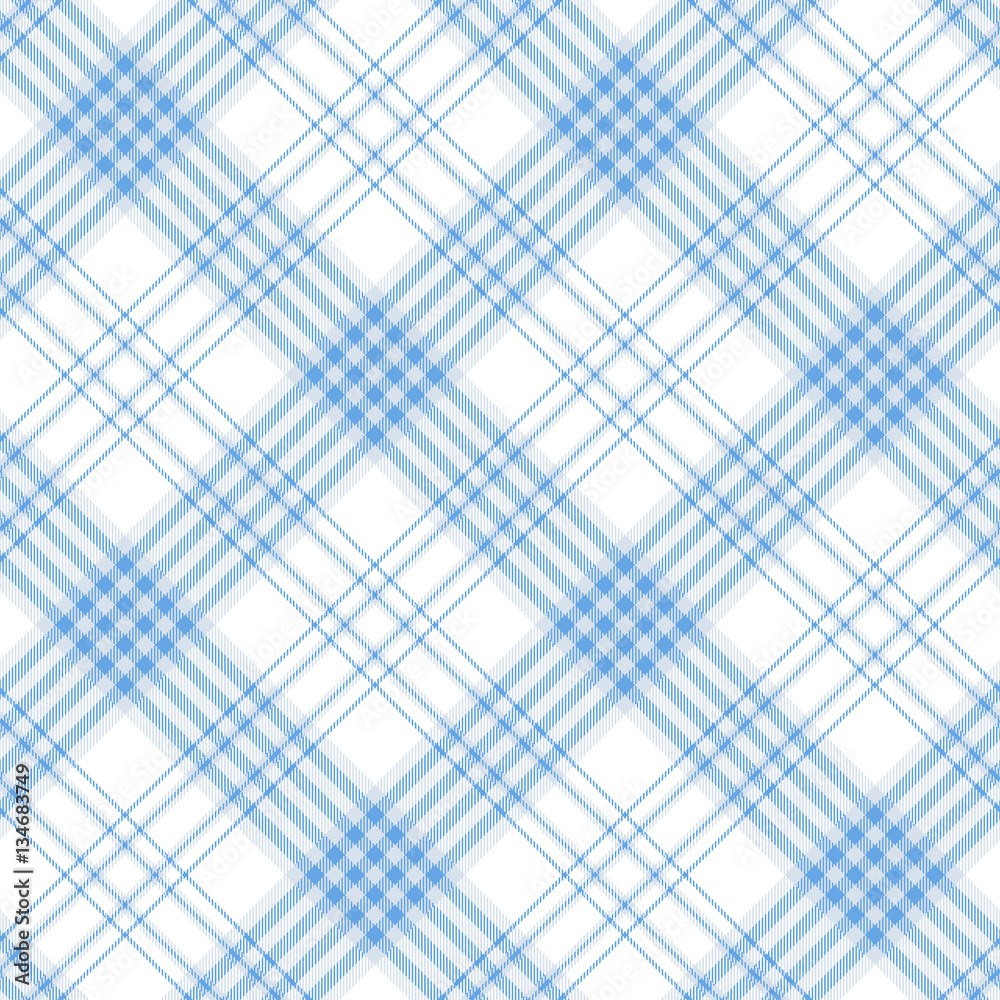Blue Tartan Print