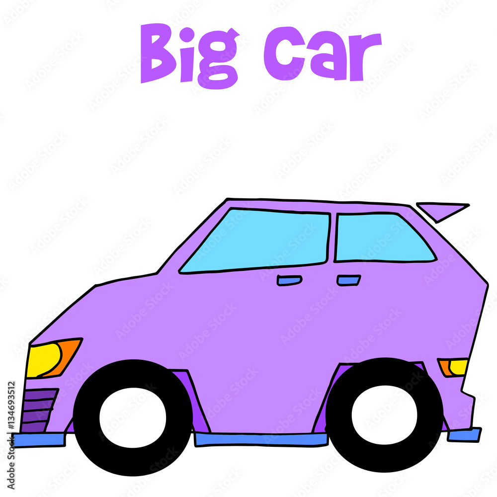 Collection of big car vector art Stock Vector | Adobe Stock