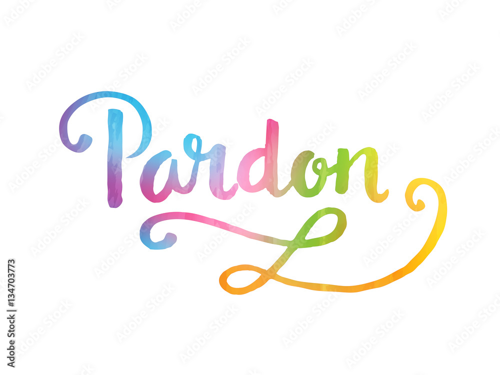 Carte PARDON Stock Vector | Adobe Stock