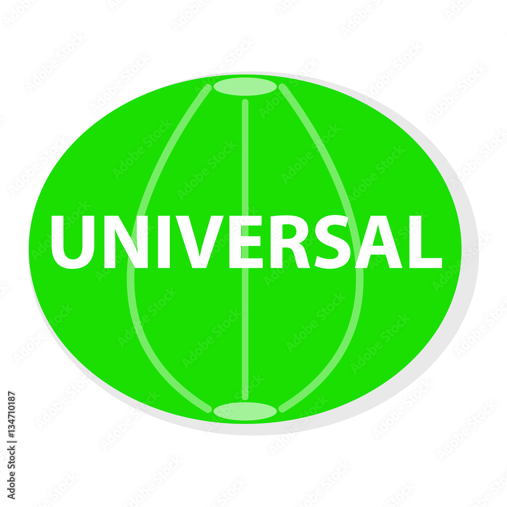 Symbol of green world on white background Stock Vector | Adobe Stock