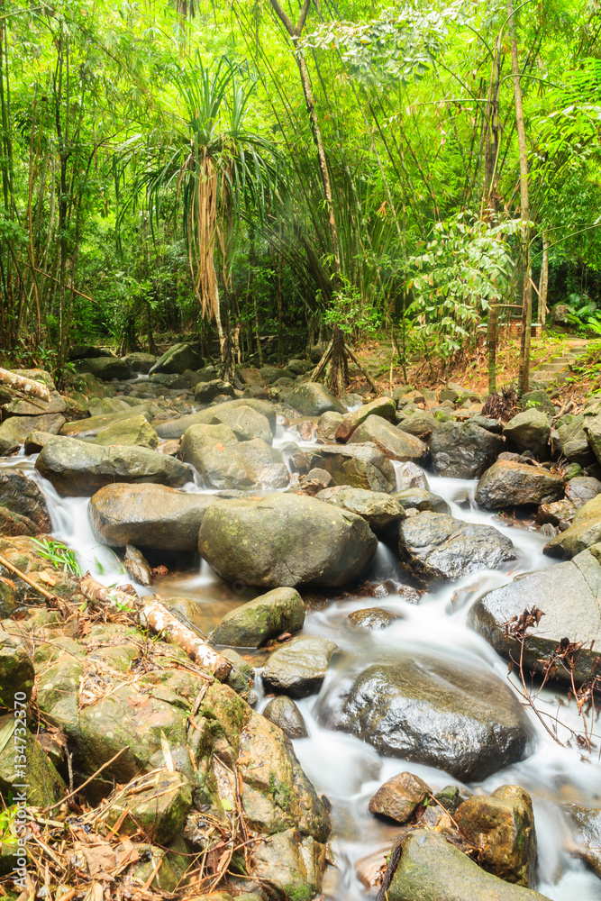 Beautiful of Bangpae waterfall in Phuket, Thailand. Bang Pae Waterfall ...