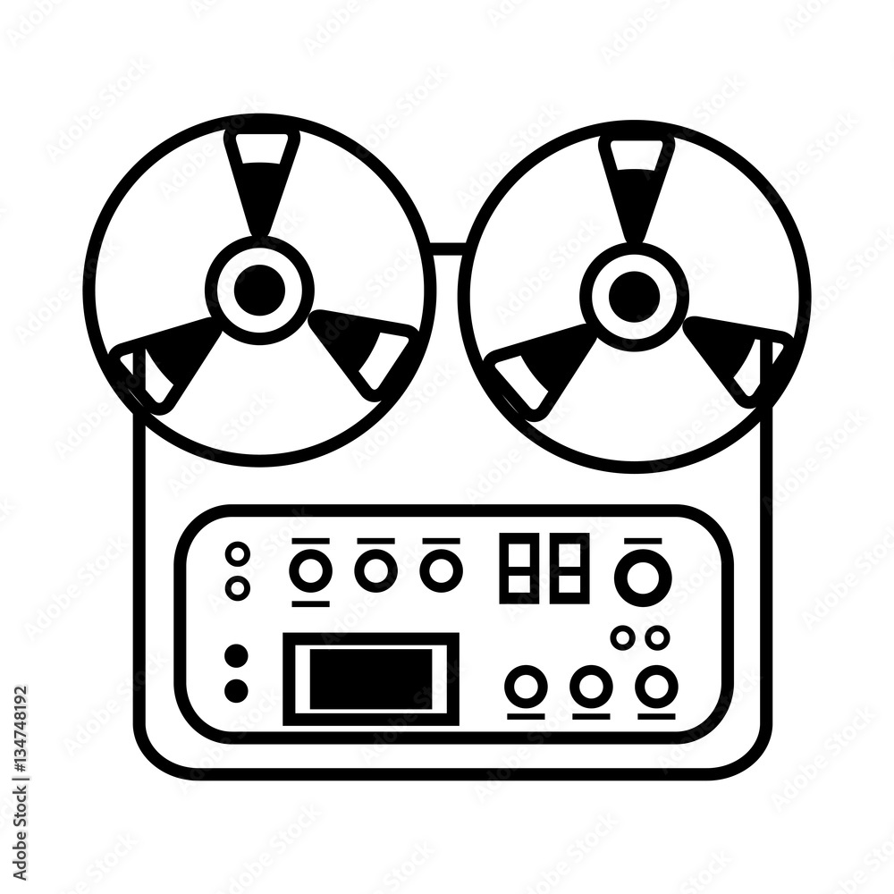 audio console device icon vector illustration design Stock Vector ...