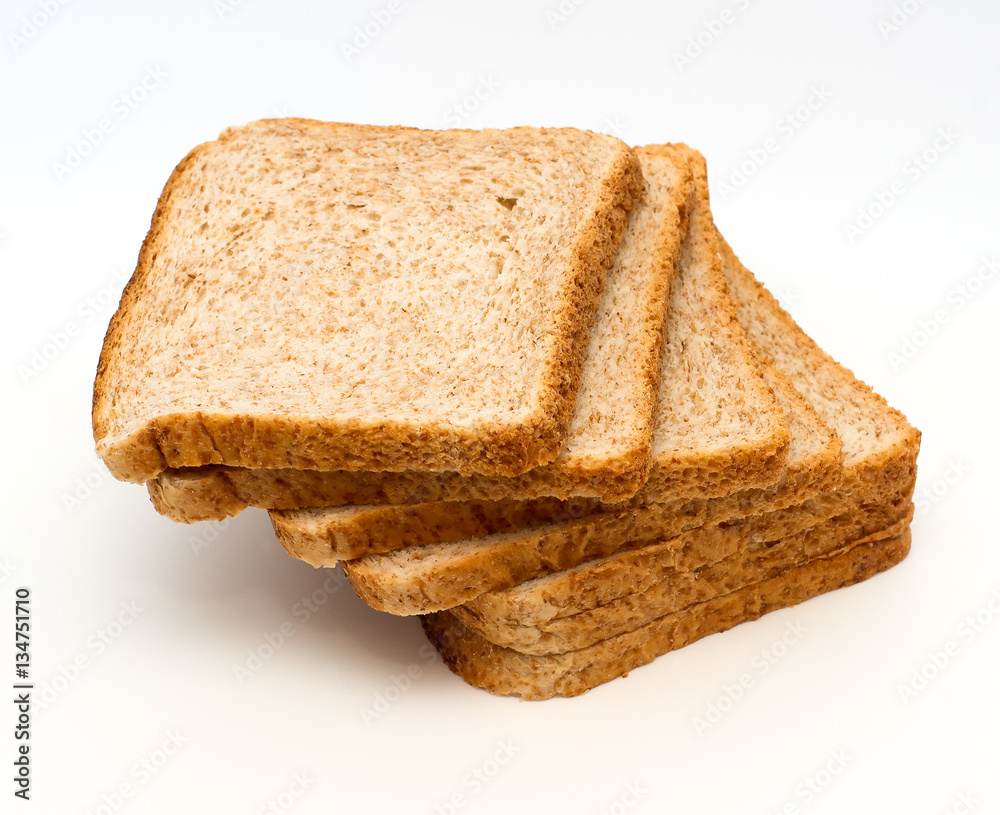 White Bread Slice Side