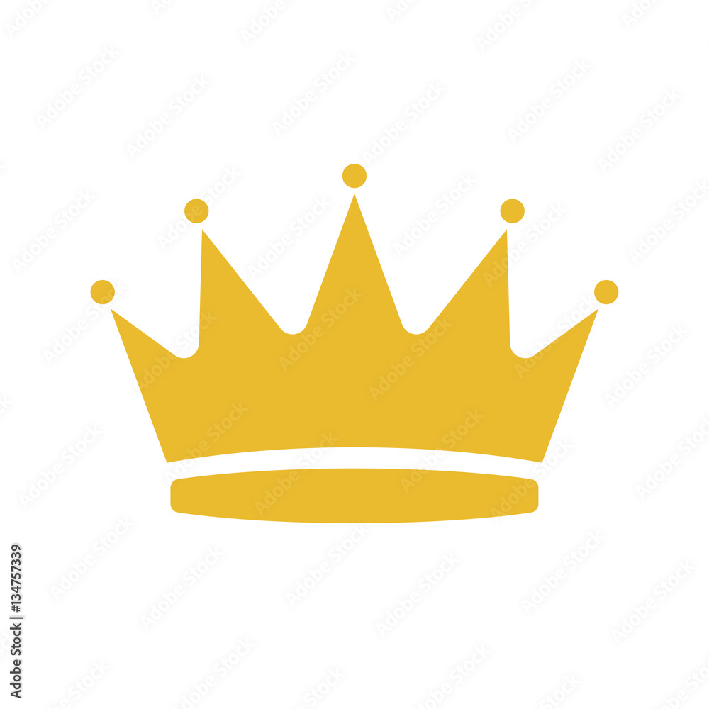 Cartoon illustration of crown vector icon for web design Stock Vector ...