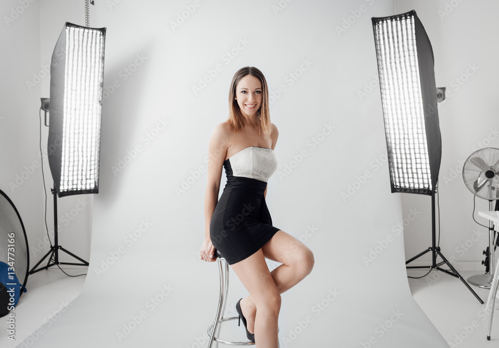 Beautiful model posing Stock Photo | Adobe Stock