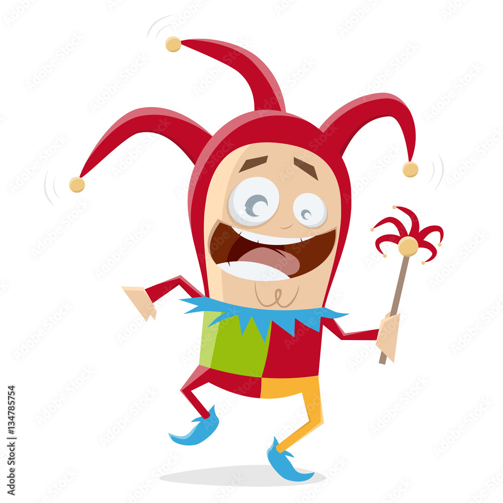 funny jester clipart Stock Vector | Adobe Stock