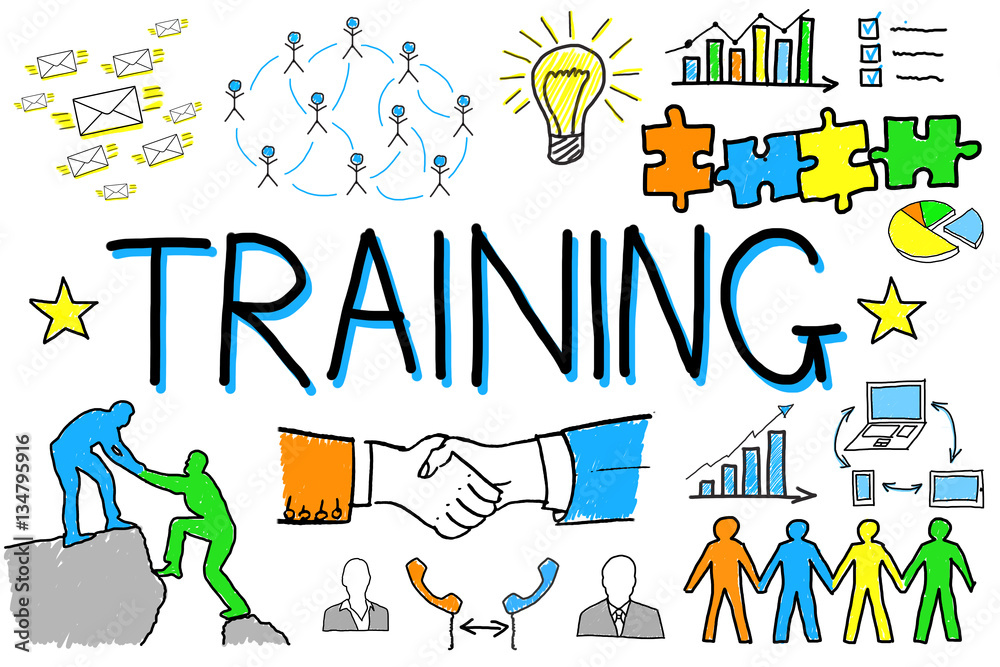 Illustrative Diagram Of Training Concept Stock Photo | Adobe Stock