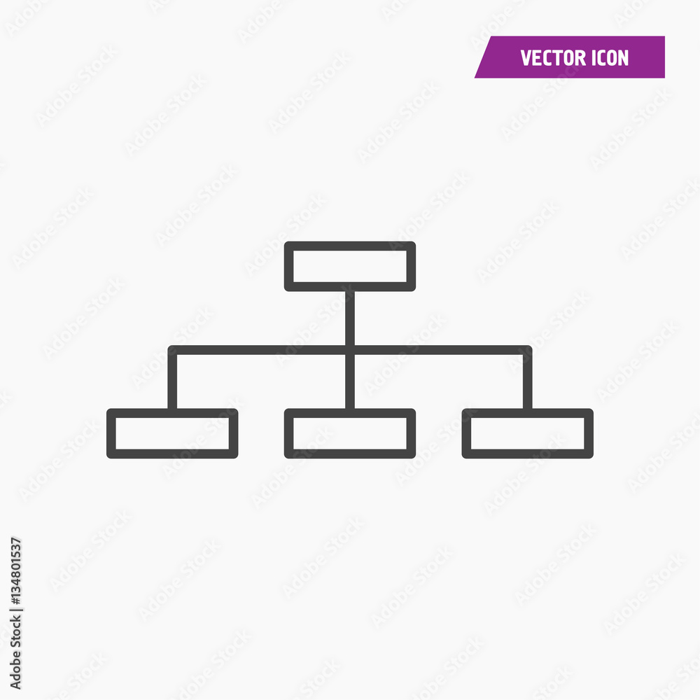 Structure icon isolated sign symbol. Flat Vector illustration. Can be ...