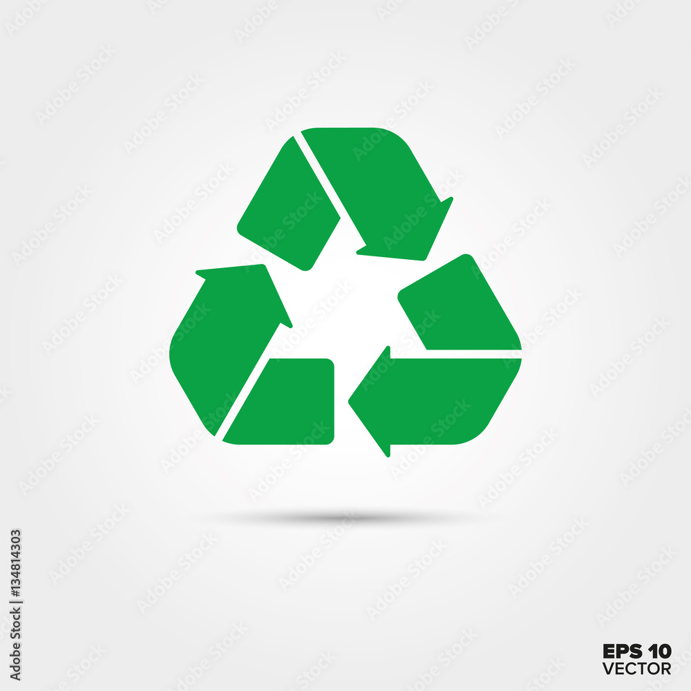 Recycling Icon. Sustainable and responsible acting Symbol. Stock Vector ...