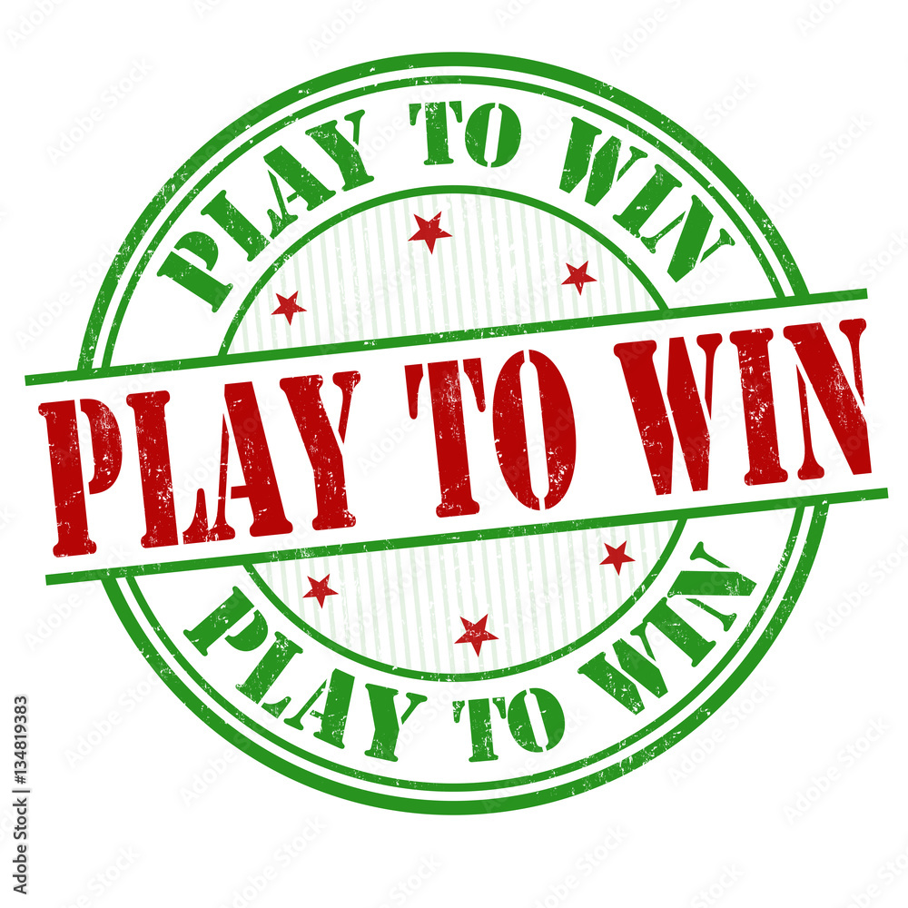 Play to win sign or stamp Stock Vector | Adobe Stock