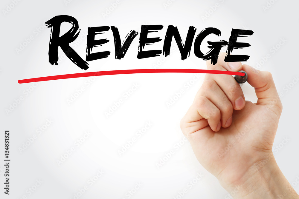 Hand writing Revenge with marker, concept background Stock Photo ...