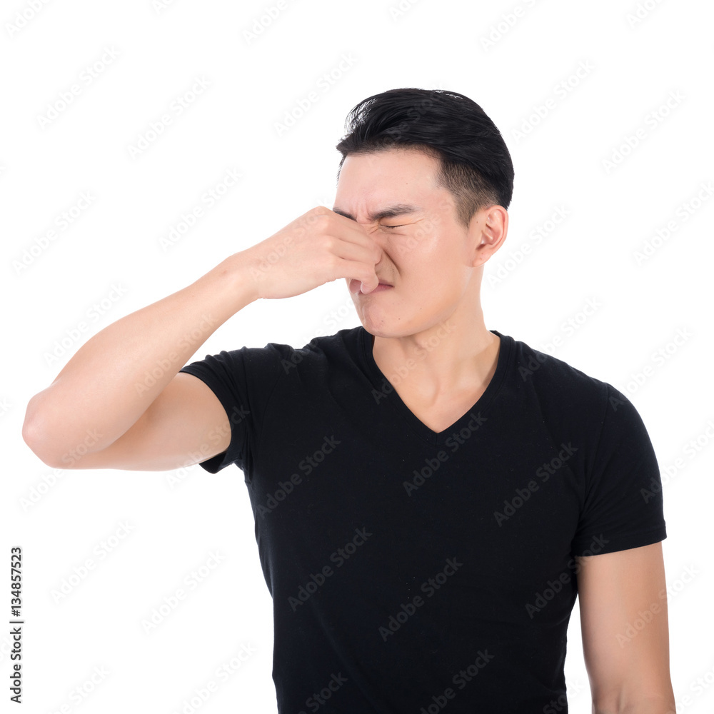 man feel smell bad Stock Photo | Adobe Stock