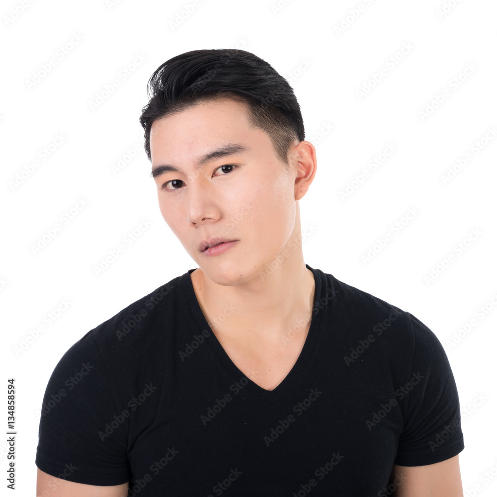 sad Asian young man Stock Photo | Adobe Stock