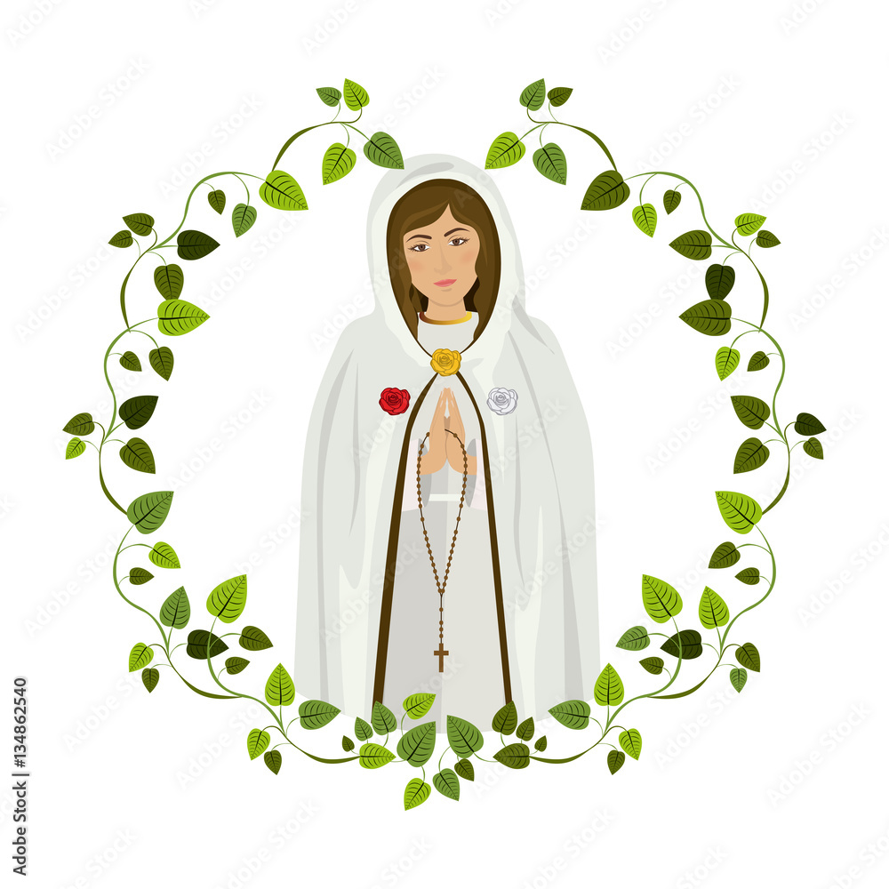Vettoriale Stock Holy virgin mary icon vector illustration graphic ...