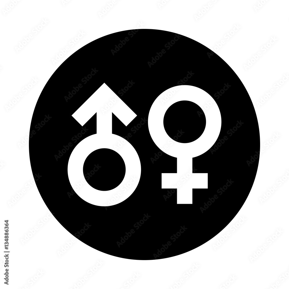 Black And White Gender Symbols