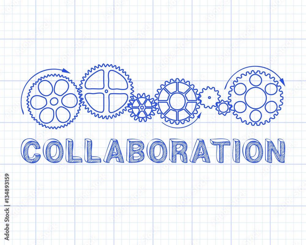 Collaboration Graph Paper Stock Vector | Adobe Stock