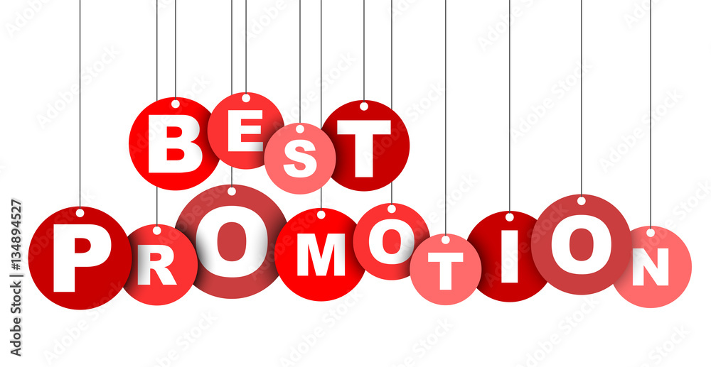 Red easy vector illustration isolated circle tag banner best promotion ...