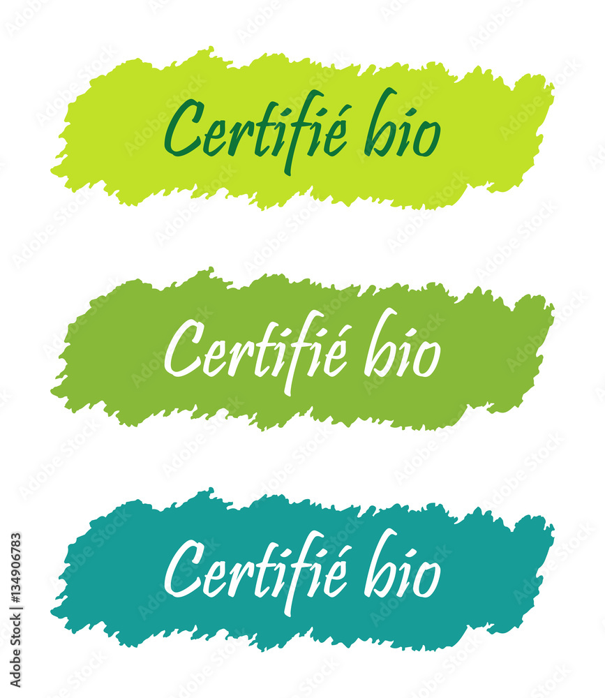 Logo certifié bio. Stock Vector | Adobe Stock