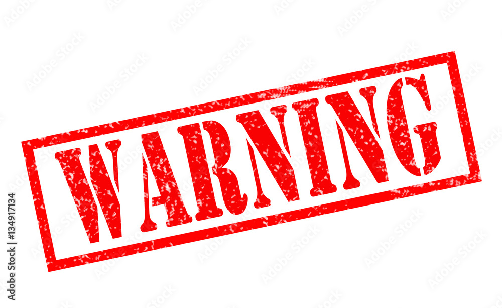 warning stamp on white background. warning stamp sign. Stock ...