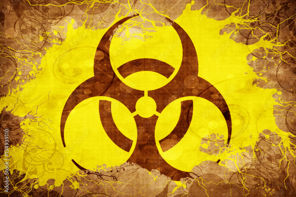 Grunge vintage Biohazard sign Stock Illustration | Adobe Stock