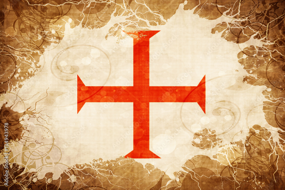 Poster Vintage Templar knight flag flag – Wall Art | UkPosters