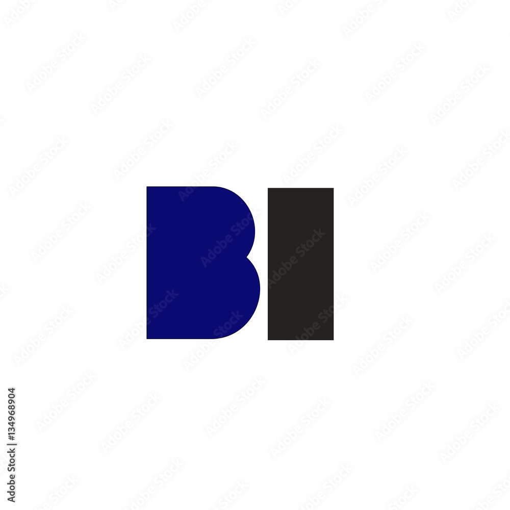 initial letter BLUE Stock Vector | Adobe Stock