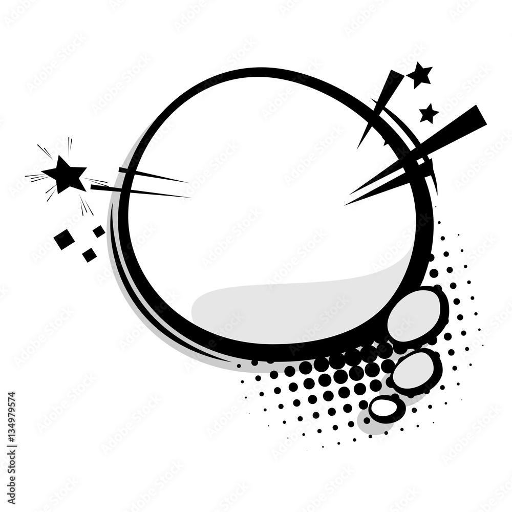 Dialog empty box space. Comics book sketch explosion sudden burst bomb ...