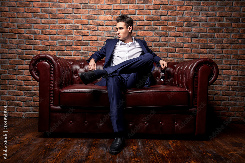 imposing young man Stock Photo | Adobe Stock