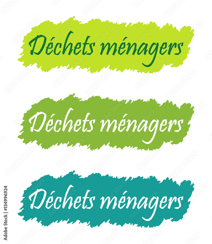 Logo déchets ménagers. Stock Vector | Adobe Stock
