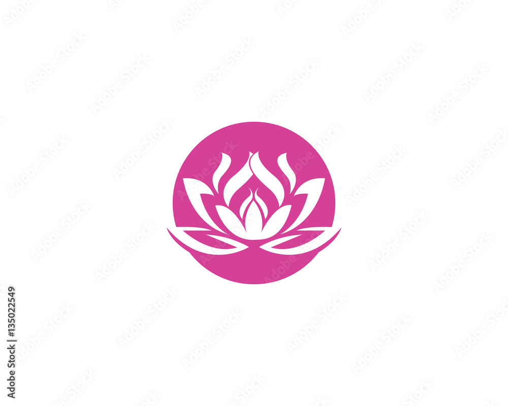 Lotus flower logo Stock Vector | Adobe Stock