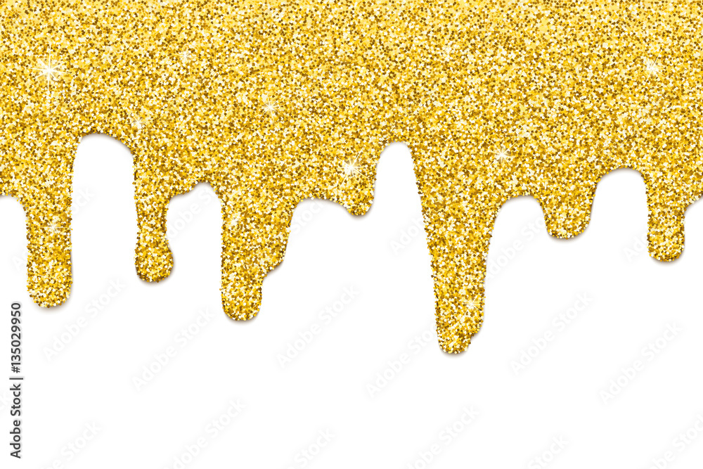 Dripping gold seamless Stock Vector | Adobe Stock