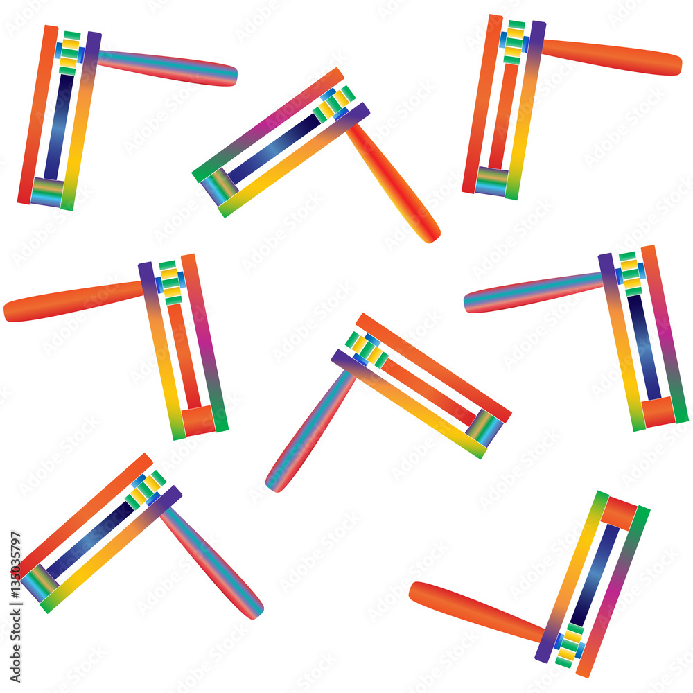 Purim toy noisemaker pattern, also called "gragger" or "grogger ...