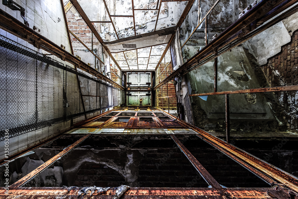 Elevator from down under Stock Photo | Adobe Stock