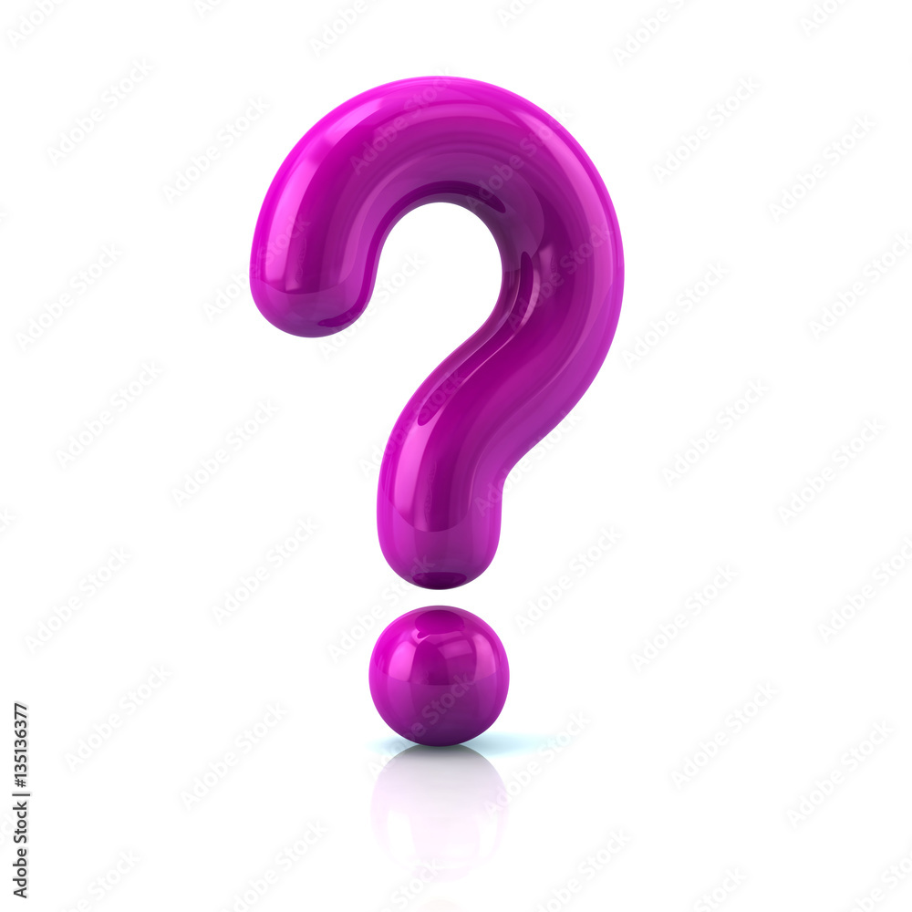 Purple question mark sign Stock Illustration | Adobe Stock