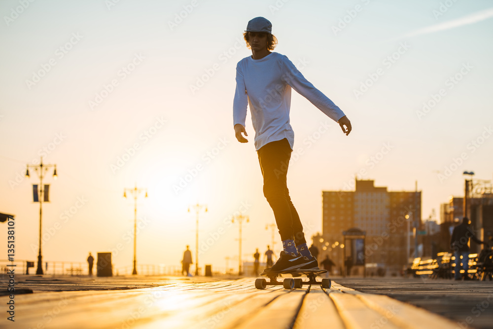 Longboarding Sunset Photography