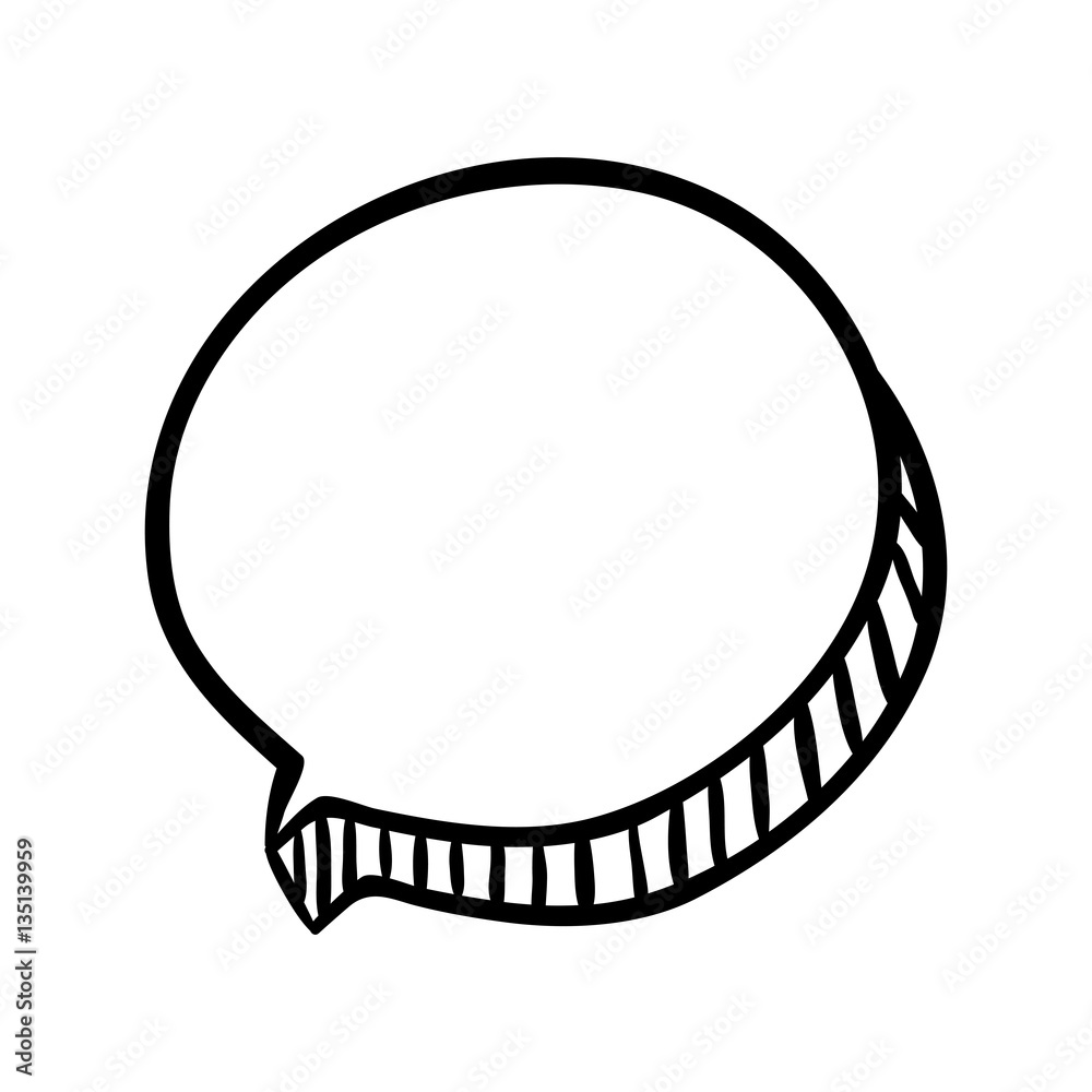 silhouette oval callout for dialogue with stripeds vector illustration ...