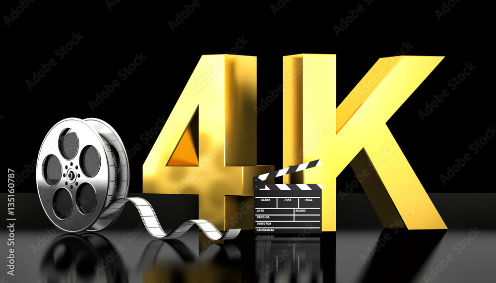 4k movie concept Stock Photo | Adobe Stock