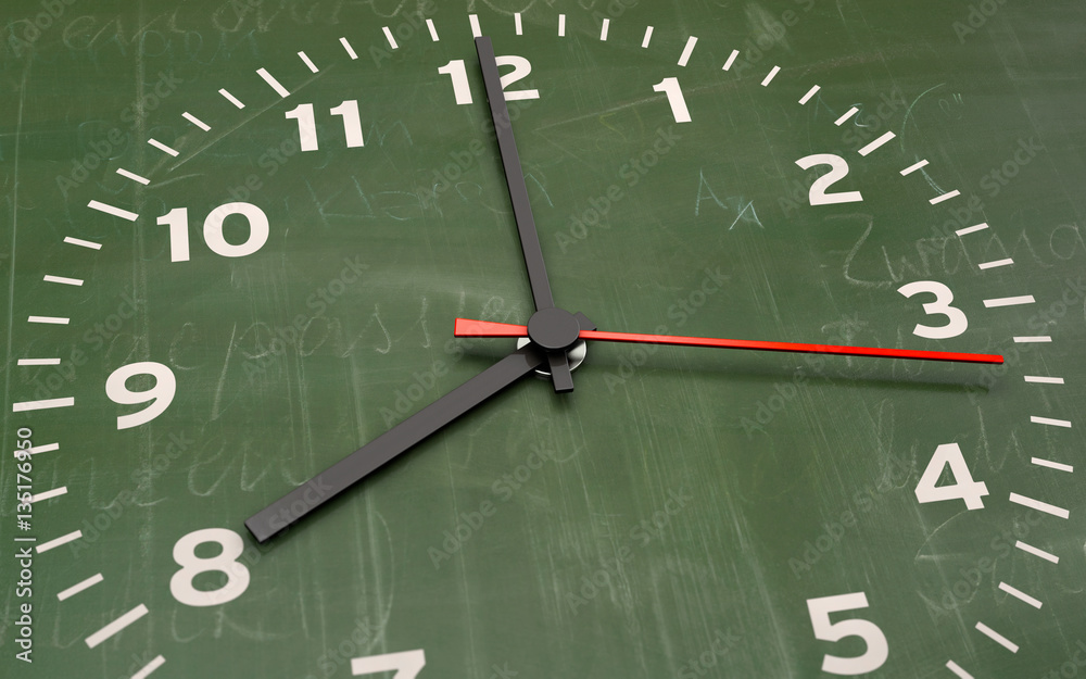 Acht Uhr Unterrichtsbeginn Stock Photo | Adobe Stock